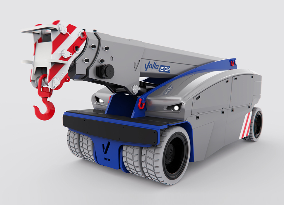 Remote controlled precision lifting with the Valla V210R - Valla Cranes